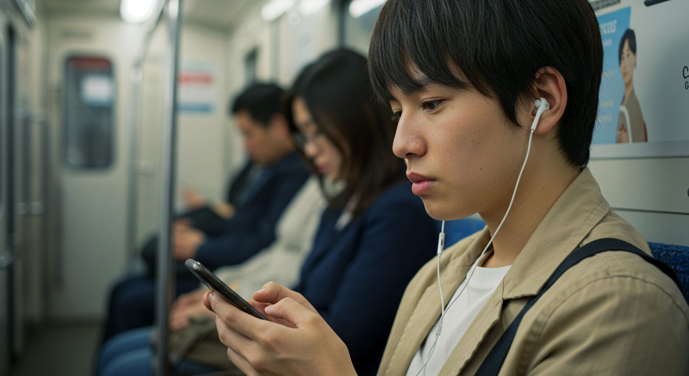 無音SNS動画の字幕戦略｜通勤・通学中のTikTok・リール対策5選 - BuzzScope（バズスコープ）｜Z世代のSNSトレンドマガジン