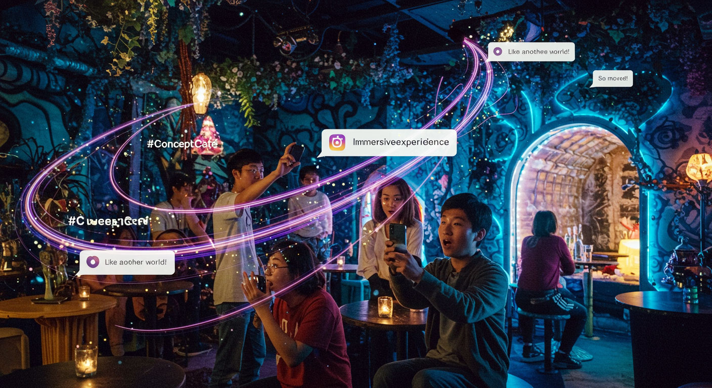 アジア発！SNSで五感刺激！映える新感覚カフェ体験最前線 - BuzzScope（バズスコープ）｜Z世代のSNSトレンドマガジン